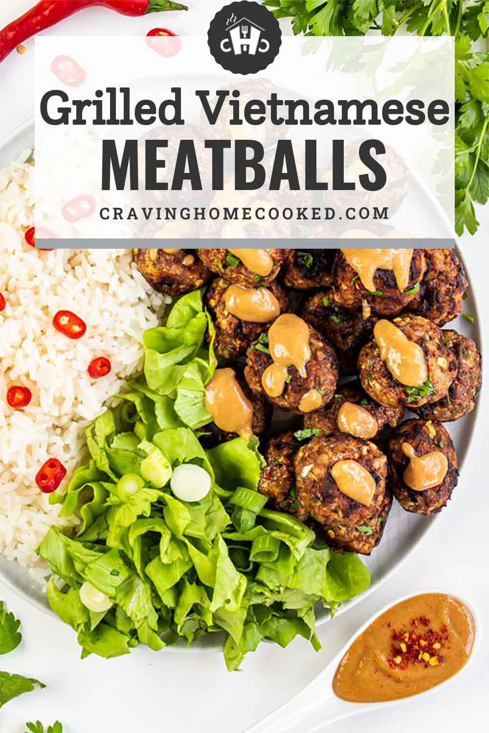 Grilled Vietnamese Meatballs - Craving Home Cooked