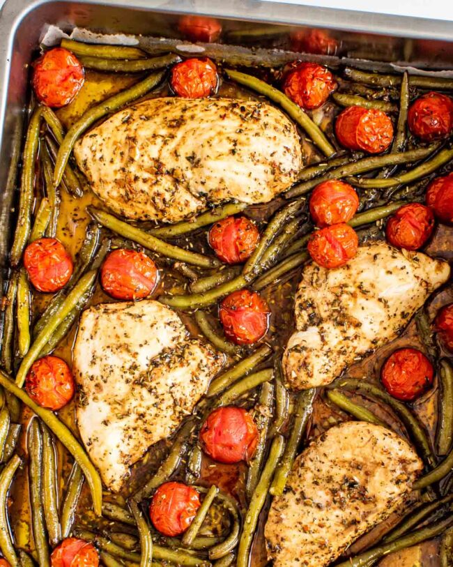 Italian Chicken Sheet Pan Dinner - Craving Home Cooked