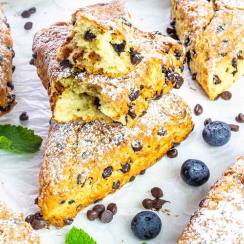 Chocolate Chip Scones - Craving Home Cooked