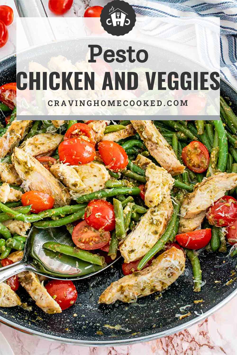 Pesto Chicken And Veggies - Craving Home Cooked