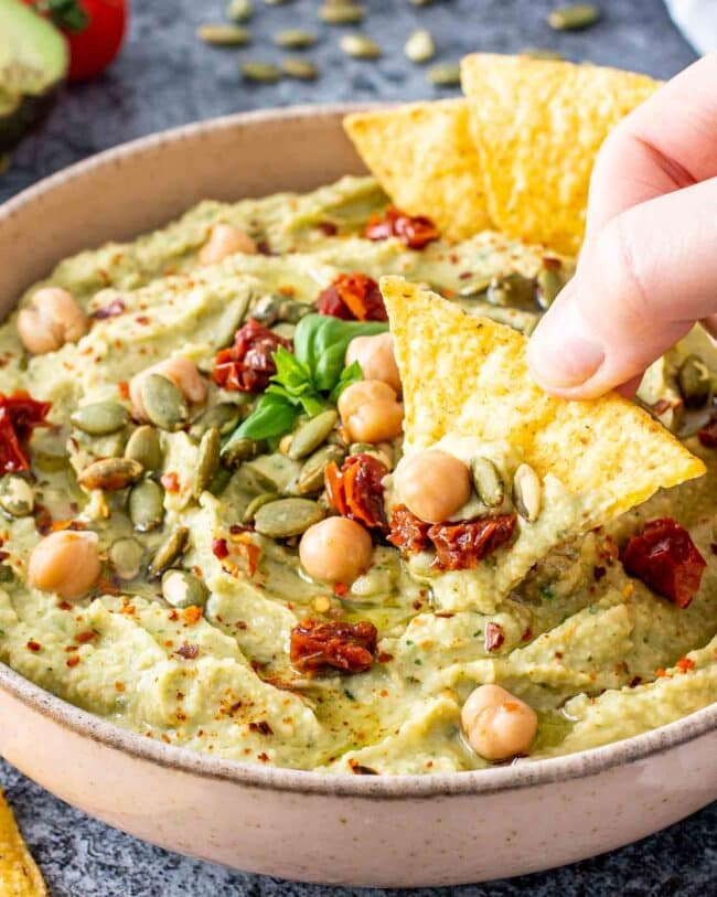 Avocado Basil Dip - Craving Home Cooked