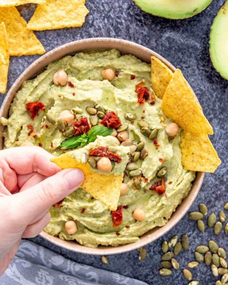 Avocado Basil Dip - Craving Home Cooked