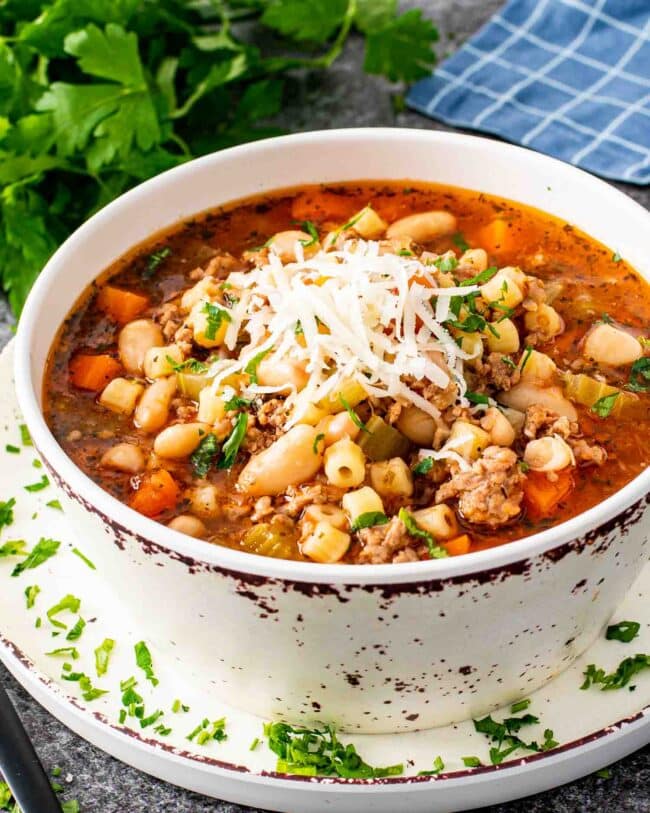 Pasta Fagioli - Craving Home Cooked