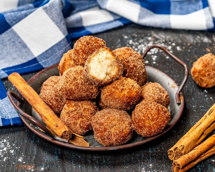 Cinnamon Sugar Donut Holes - Craving Home Cooked