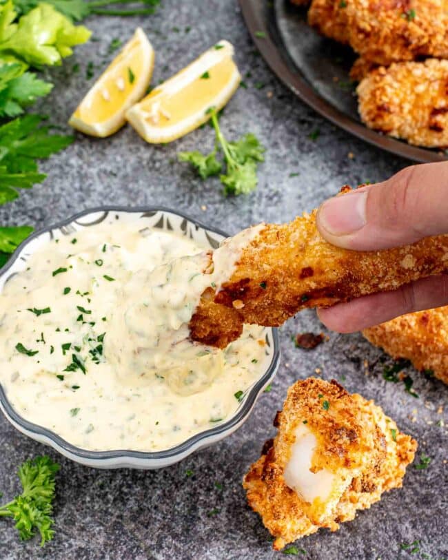 {Air Fryer} Fish Sticks - Craving Home Cooked