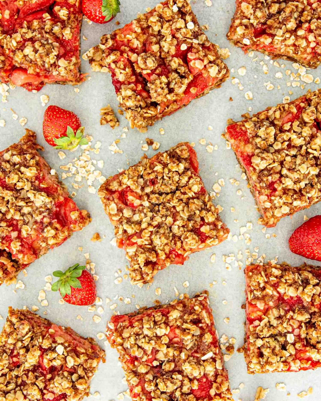 Strawberry Oatmeal Bars - Craving Home Cooked