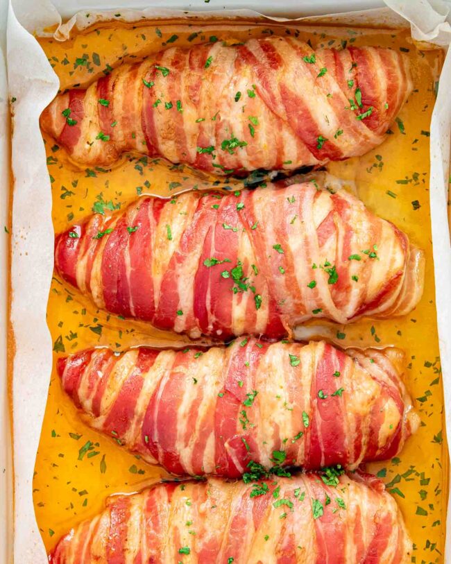 Bacon Wrapped Chicken Breast - Craving Home Cooked