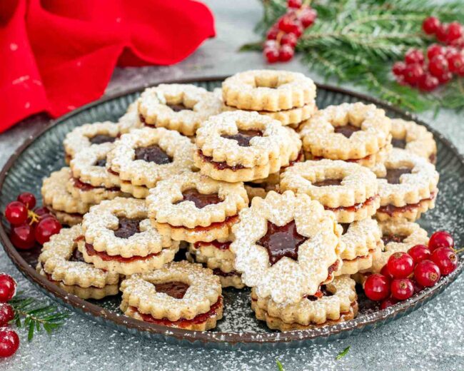 Linzer Cookies - Craving Home Cooked