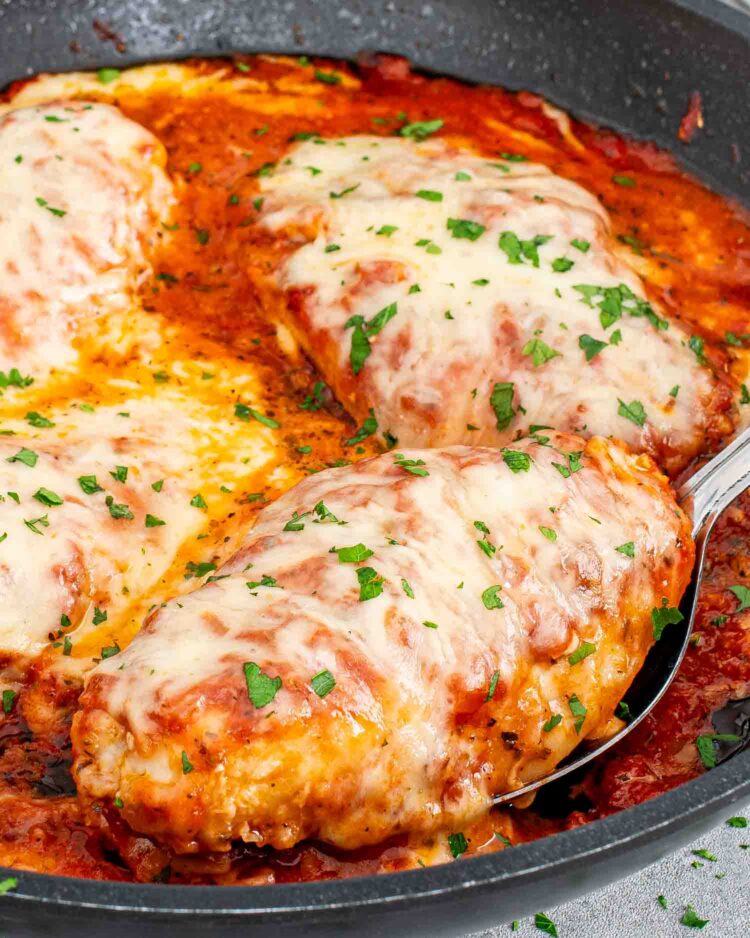 Skillet Chicken Parmesan - Craving Home Cooked