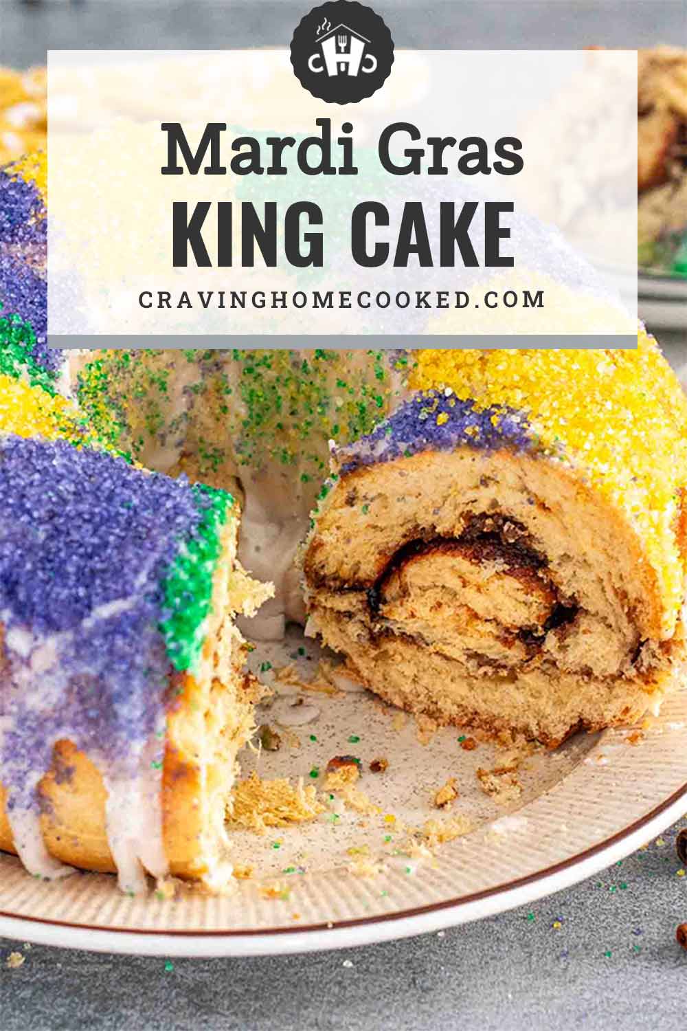 Mardi Gras King Cake - Craving Home Cooked