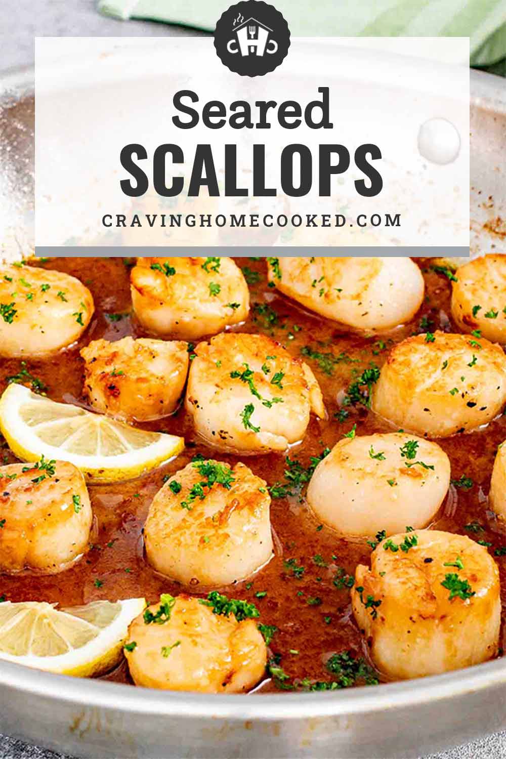 Seared Scallops with Lemon Butter Sauce - Craving Home Cooked