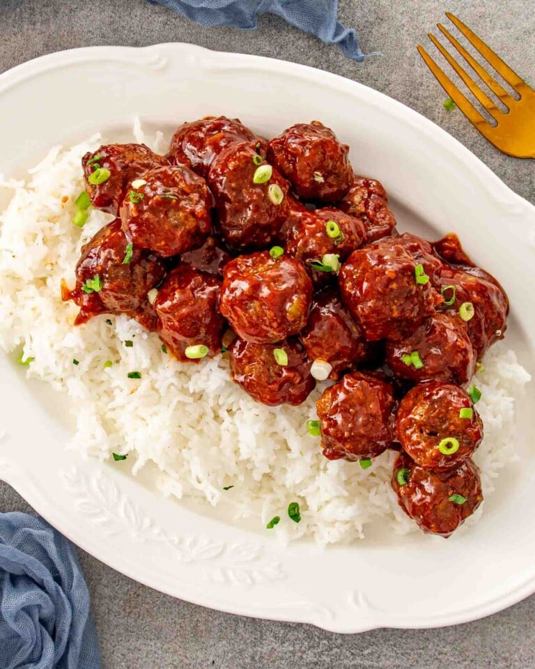 BBQ Meatballs - Craving Home Cooked