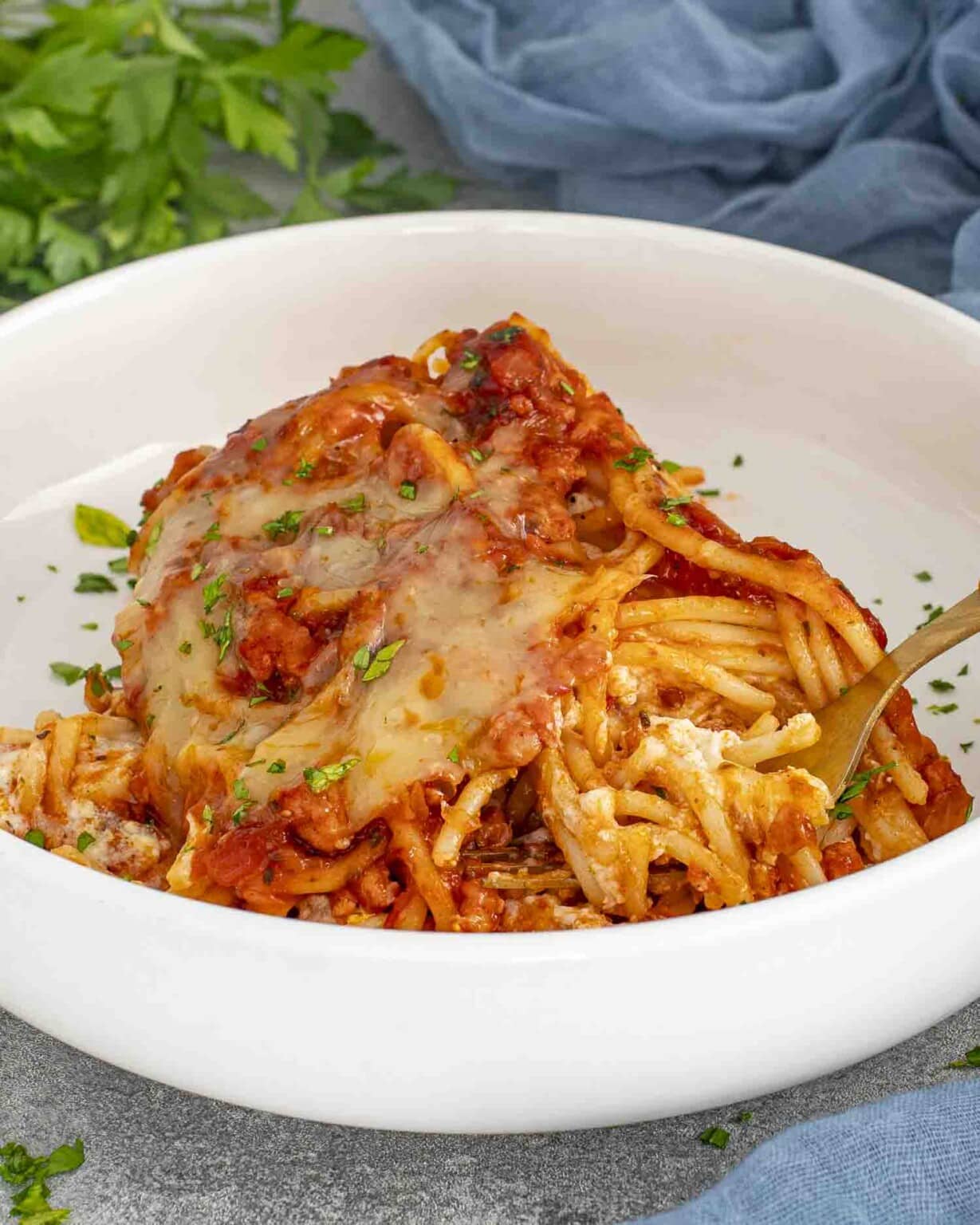 Baked Spaghetti - Craving Home Cooked