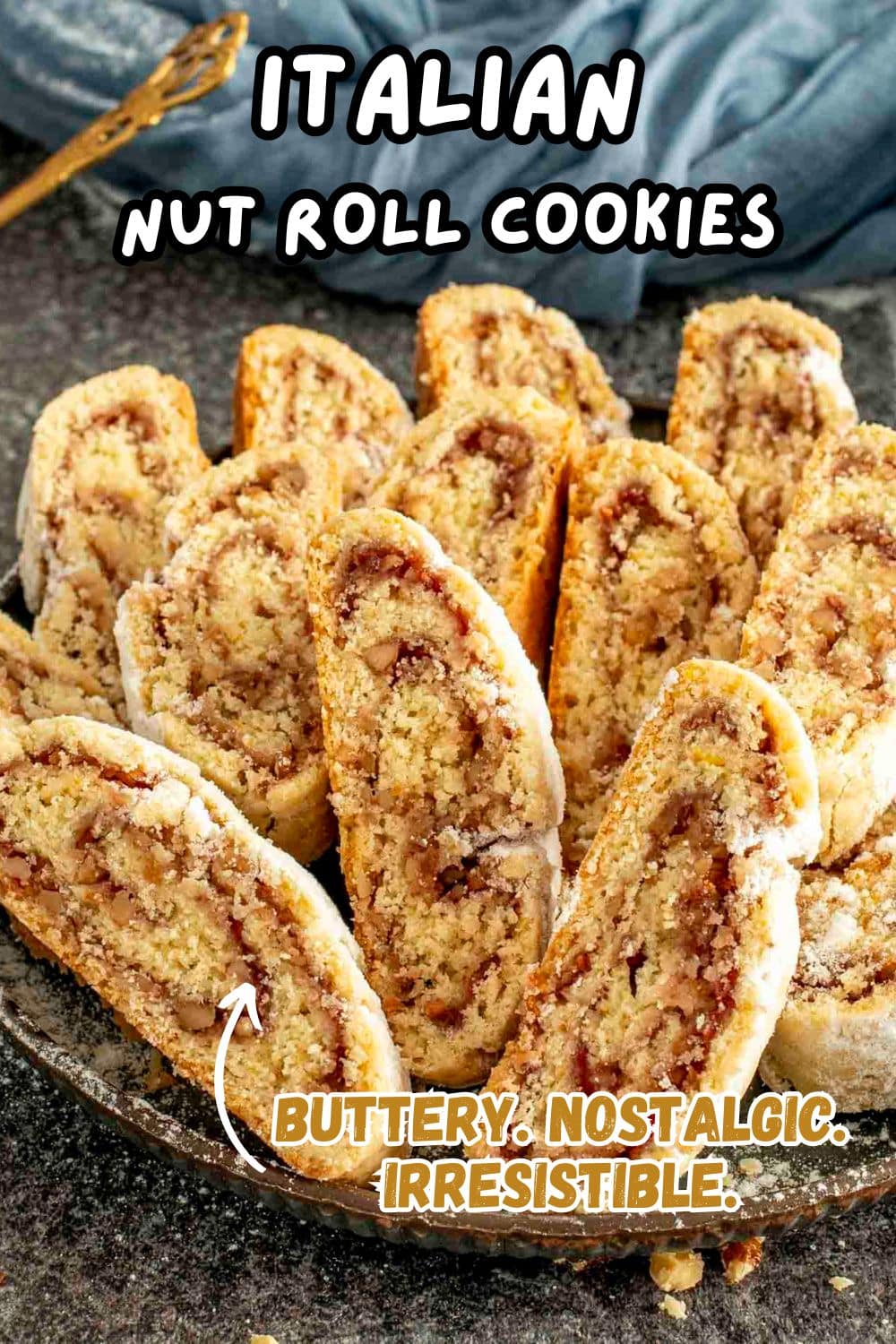 Italian Nut Roll Cookies - Craving Home Cooked