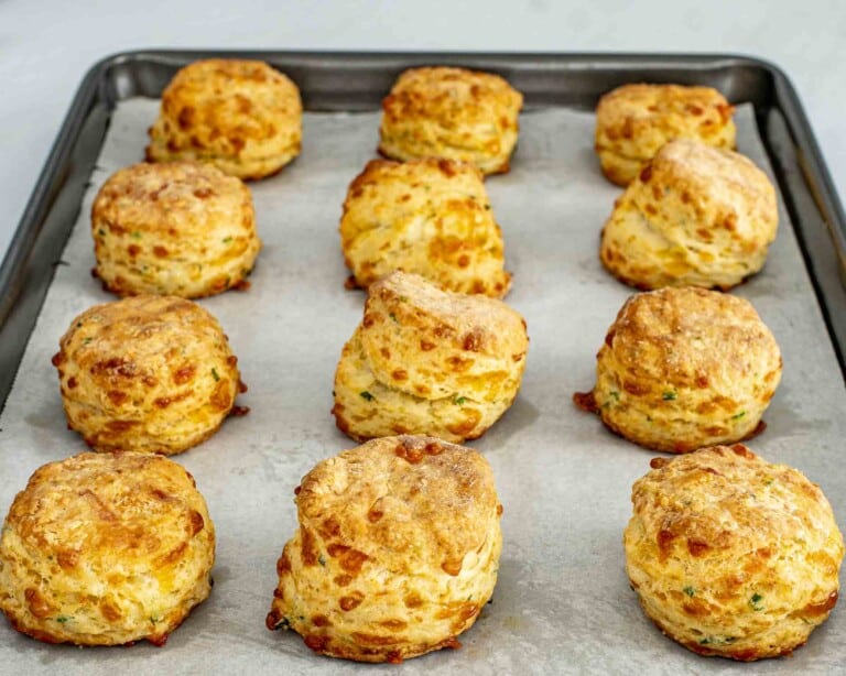 Cheddar Chive Biscuits - Craving Home Cooked