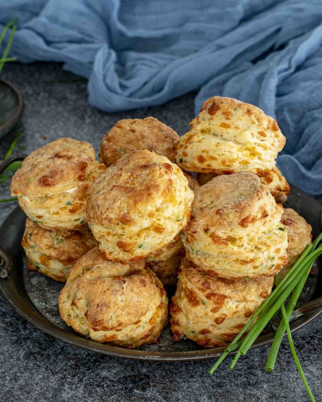 Cheddar Chive Biscuits - Craving Home Cooked